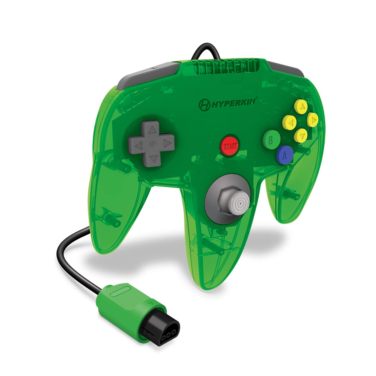 Hyperkin Nintendo 64 "Captain" Premium Controller for N64 - Lime Green ...