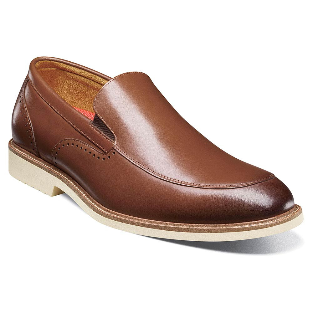 Stacy Adams Wellington Chocolate Men’s Moc Toe Slip On Shoes | eBay