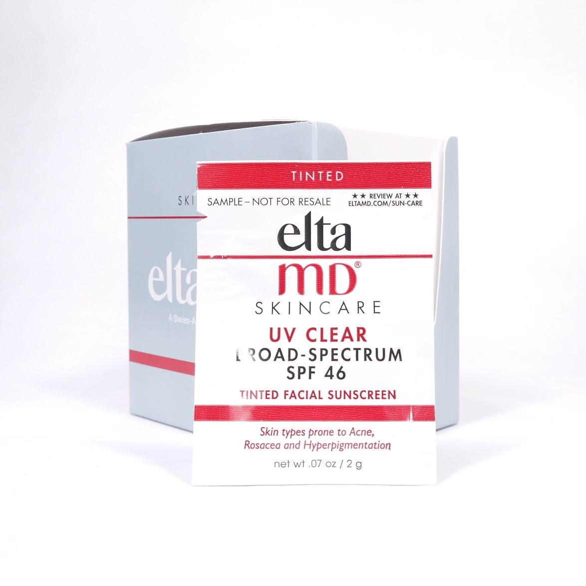 EltaMD UV Clear Broad-Spectrum SPF 46 , Tinted , Box of 40 Packs Travel ...