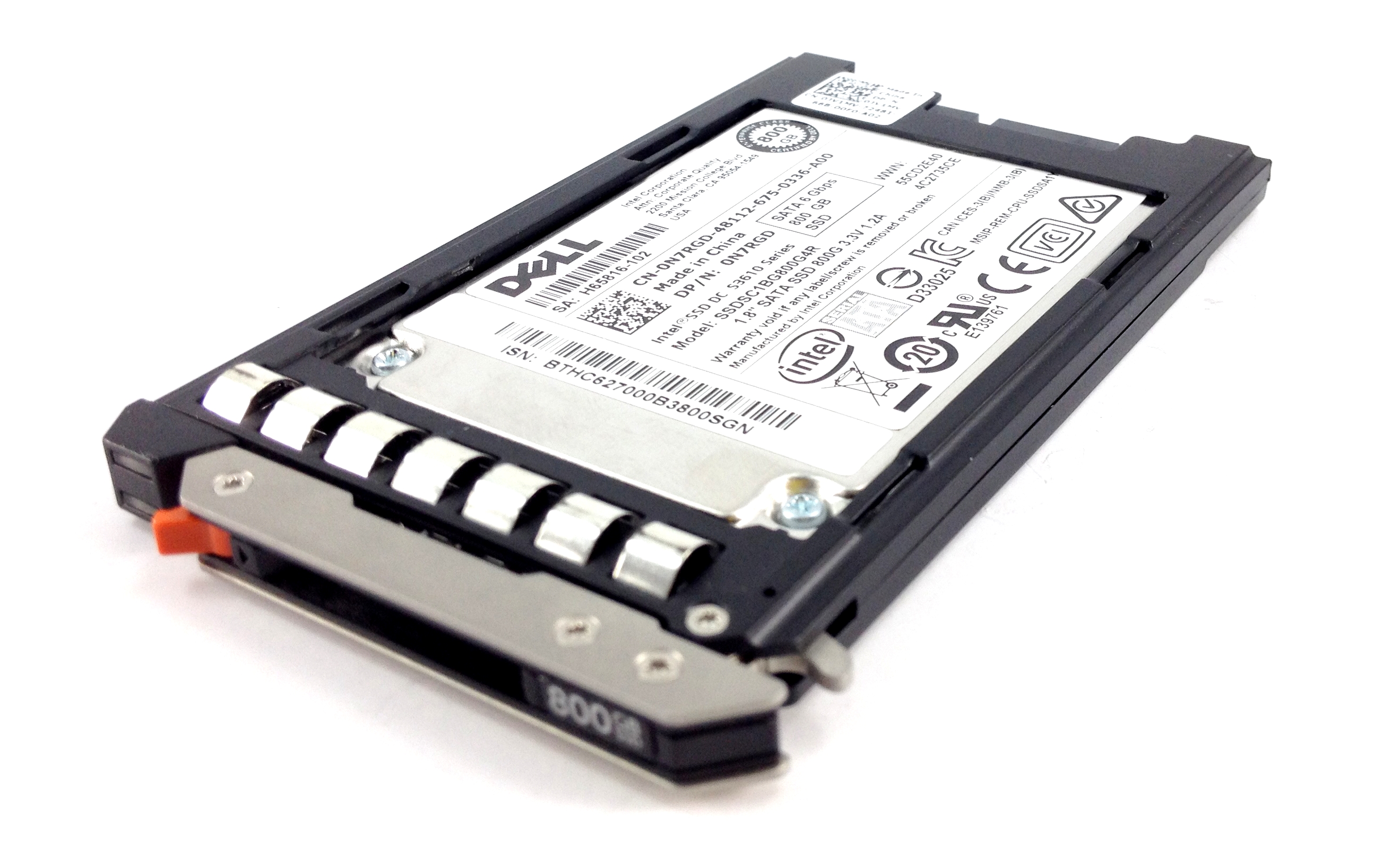 N7RGD Dell Intel SSD DC S3610 Series 800Gb 6Gbps SATA 1.8'' Solid State ...