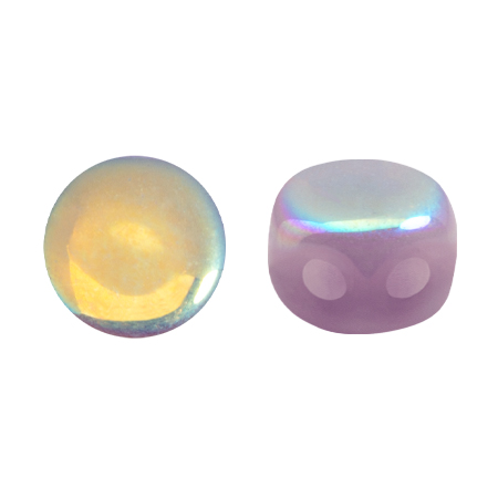 Choose Color Kalos par Puca 50 beads 2-H 4x3mm Drum Shape Frost Parme ...