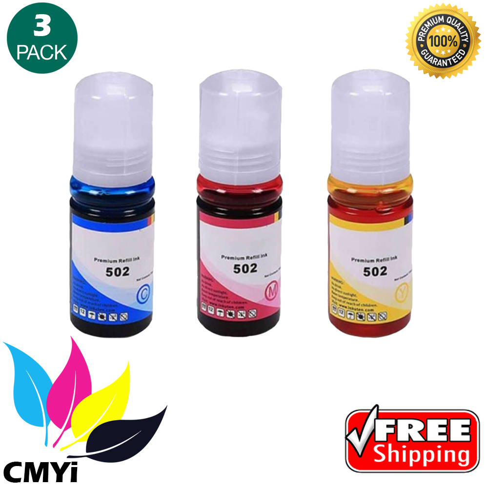 Refill Ink Bottles for Epson 502 Ecotank ET 15000 2760 2850 3830 4760 ...