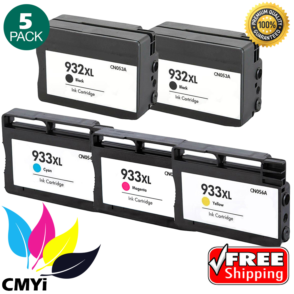 932XL 933XL Ink Cartridge Black Color for HP Officejet 6100 6600 6700 ...