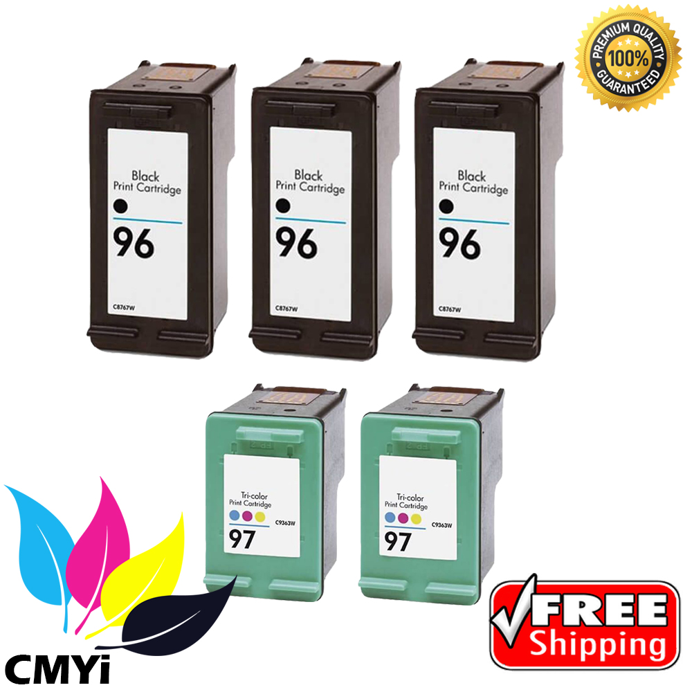 Replacement Ink Cartridges for HP 96 97 Black Color Cartridge Combo ...