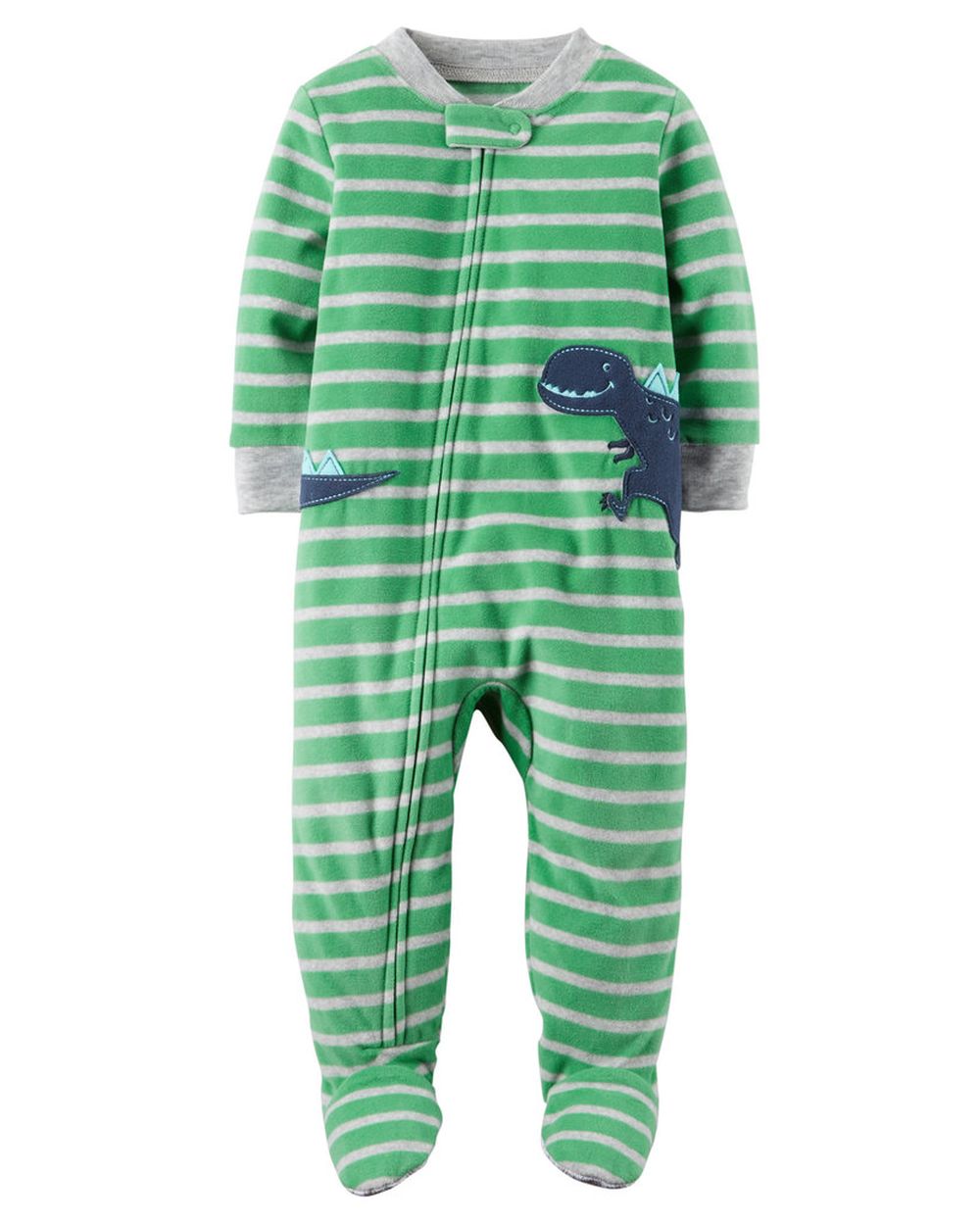Carter's Toddler Striped Dinosaur Dino Fleece Footed Pajama Sleeper | eBay