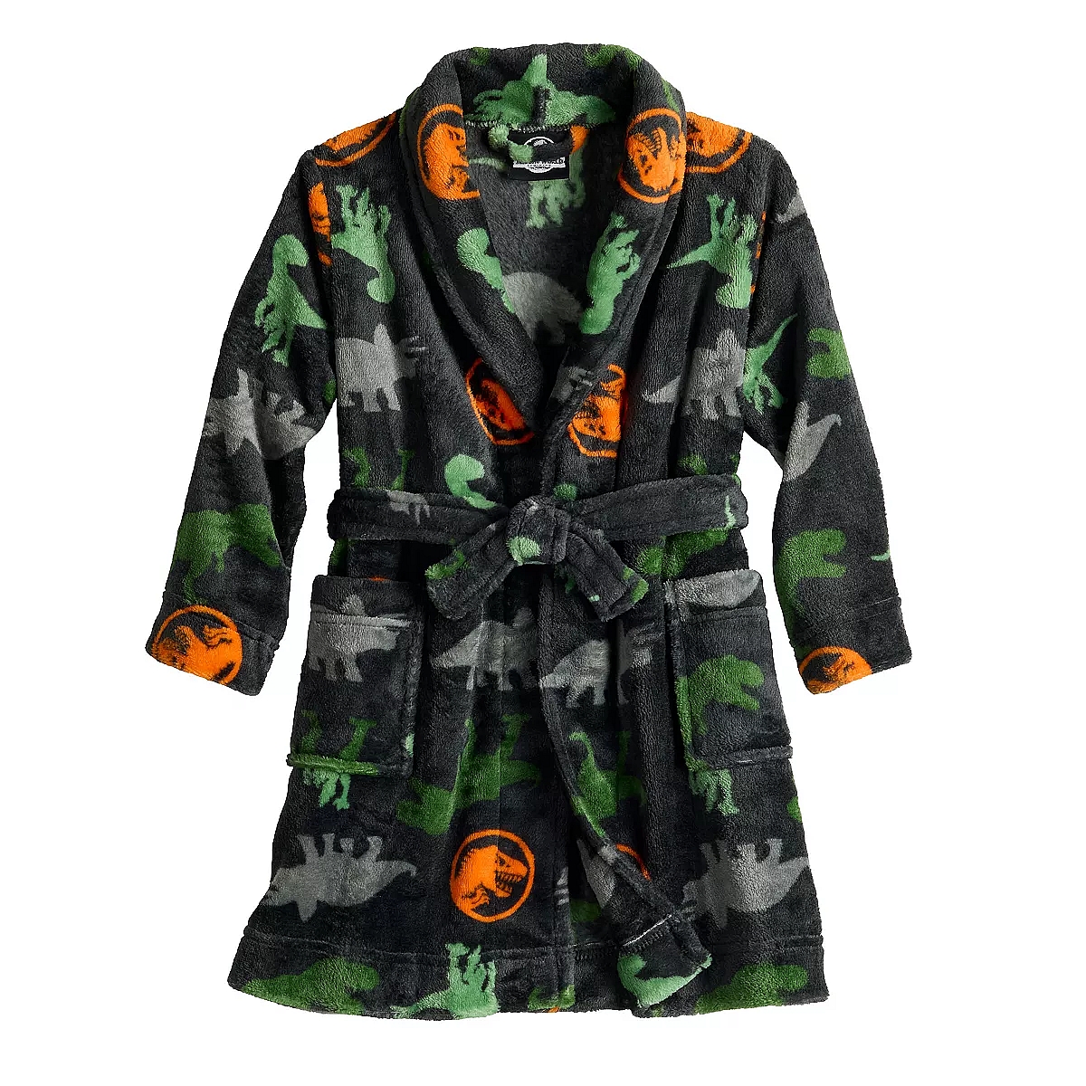 Jurassic World Dinosaurs Boy's Fleece Green Dino Bathrobe, Robe | eBay