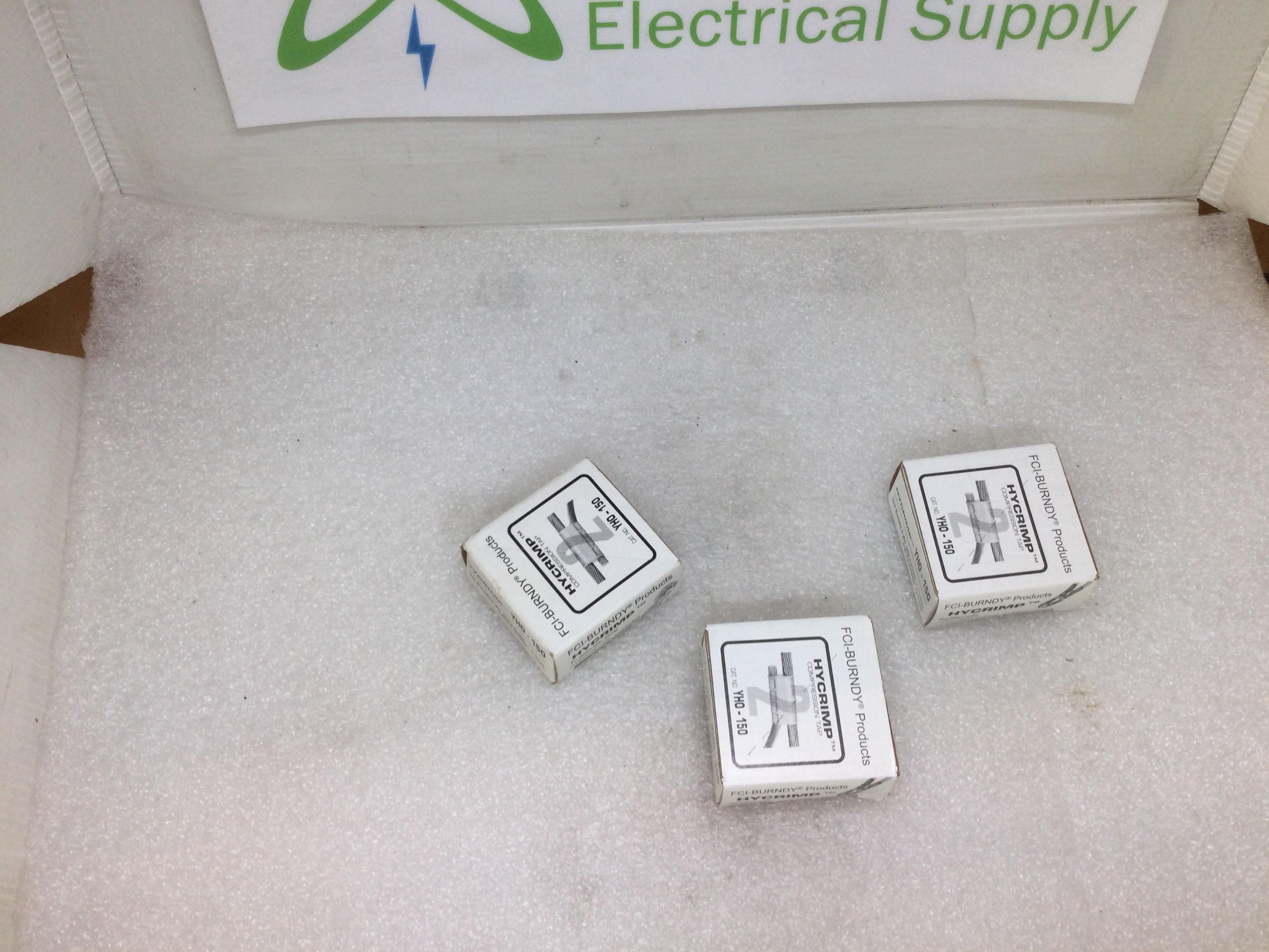 Burndy YHO-150 2/0 ALCU H-Crimp Connector Tap Connector (New: See ...