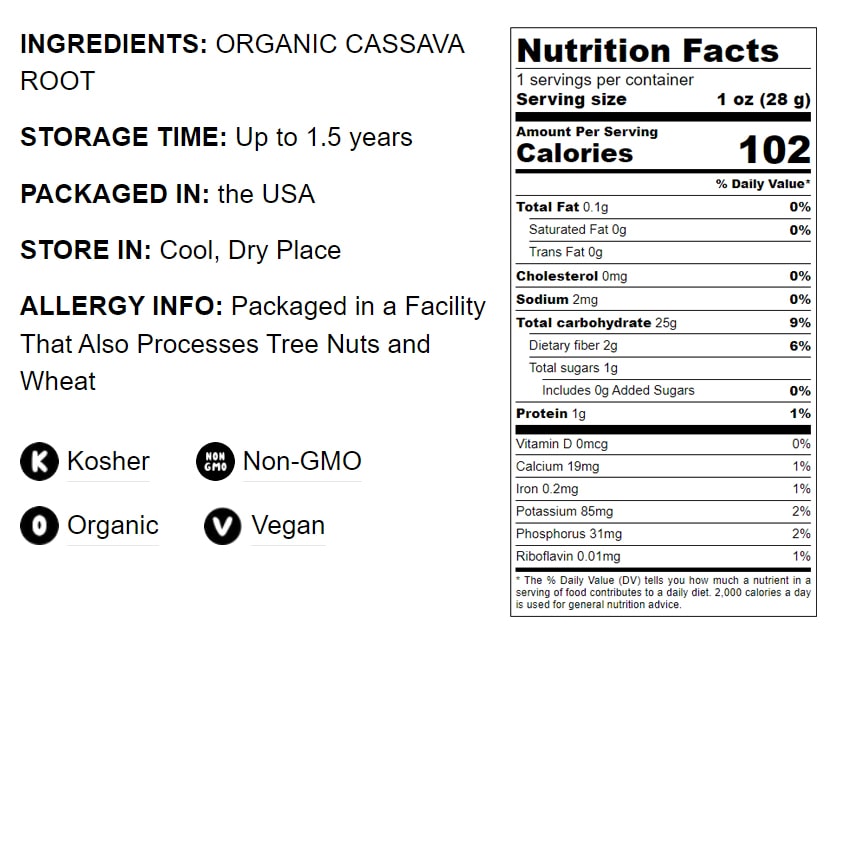 Yucca Root Nutrition Facts