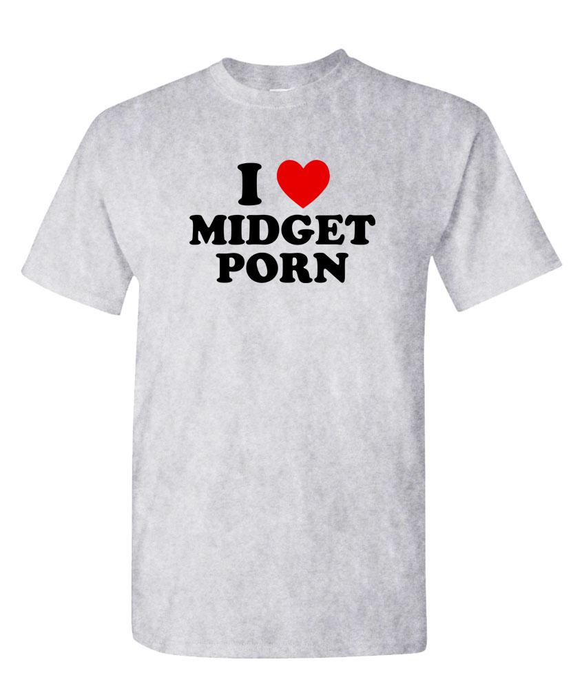 I HEART MIDGET PORN - Unisex Cotton T-Shirt Tee Shirt | eBay