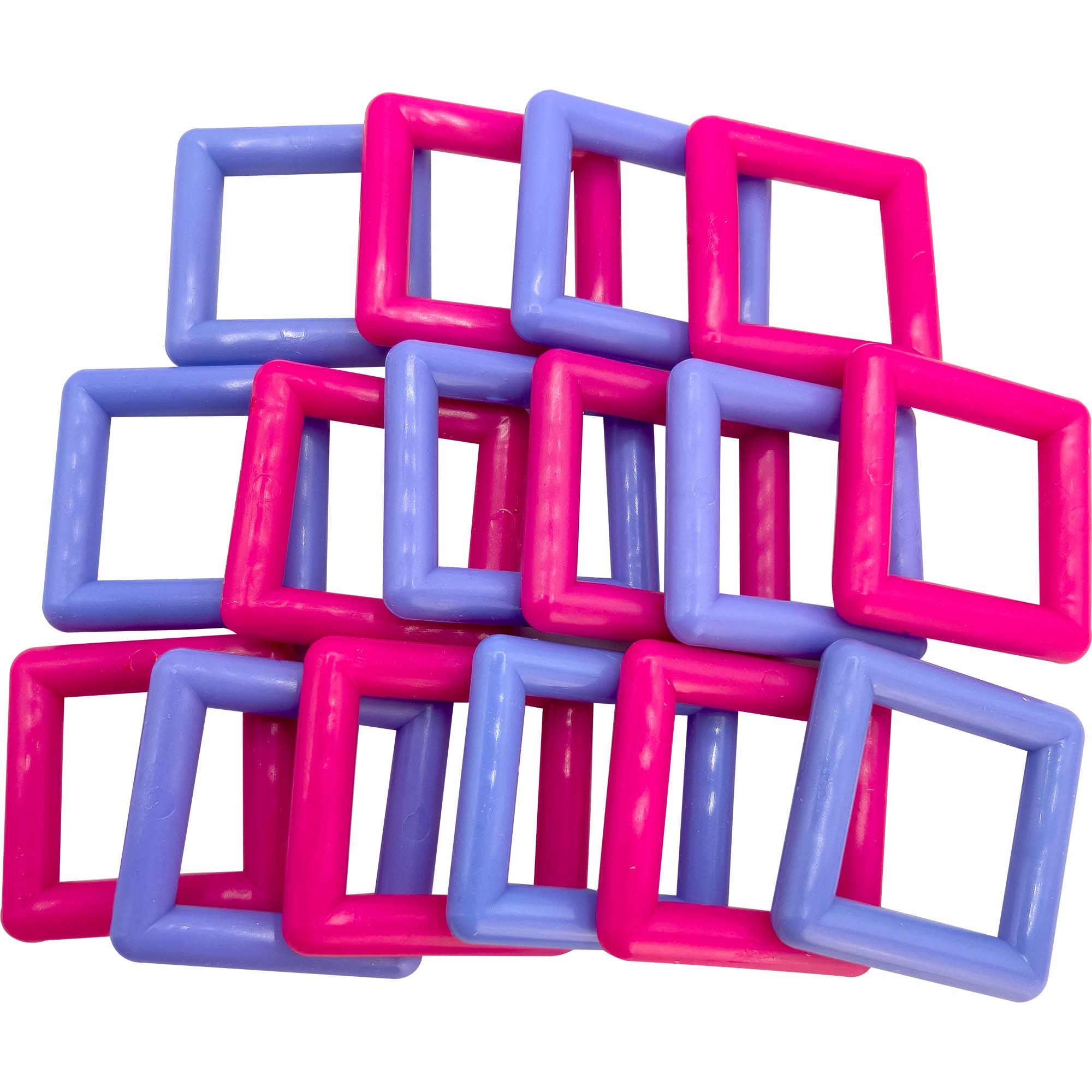 2112 Square Rings - Classic Colorful Durable Bird Foot Toys, Versatile ...
