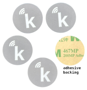 Keysy RFID Rewritable Stickers Tag 5-Pack US Seller Reader Writer ...