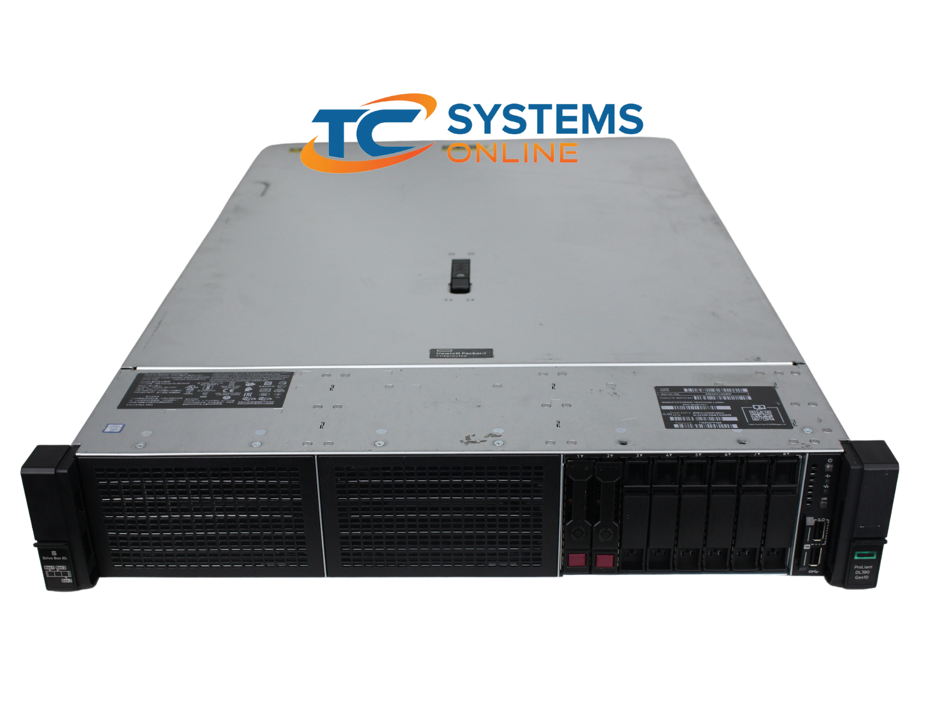 HPE Proliant DL380 G10 128GB 8Cores=2xGold 5122 3.6GHZ 2x800GB SSD ...