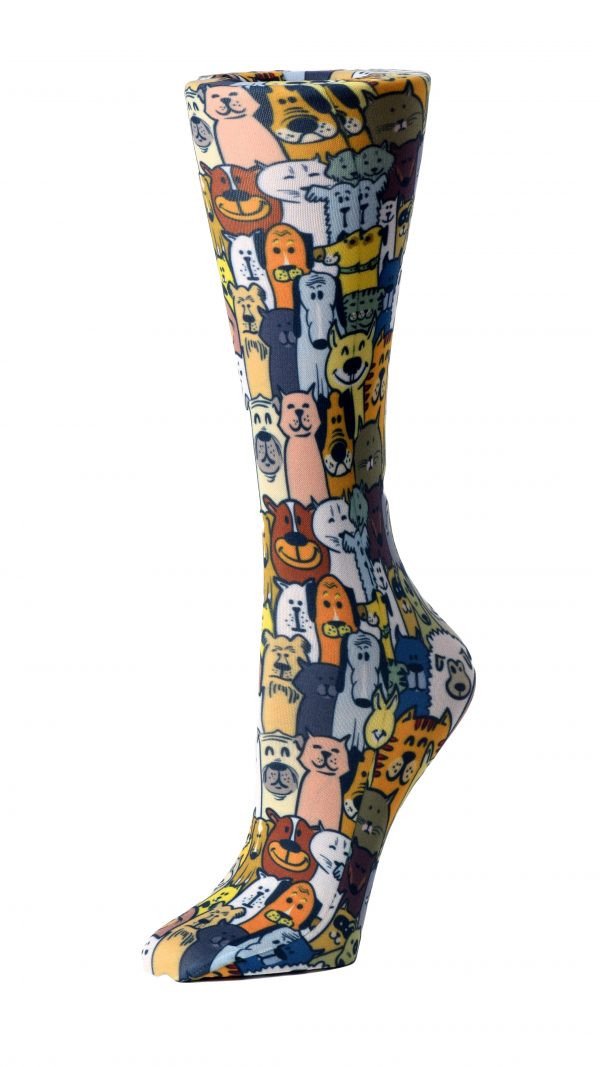 Dapper Dogs 8-15 mmHg Graduated Compression Socks Cutieful Hardworking ...