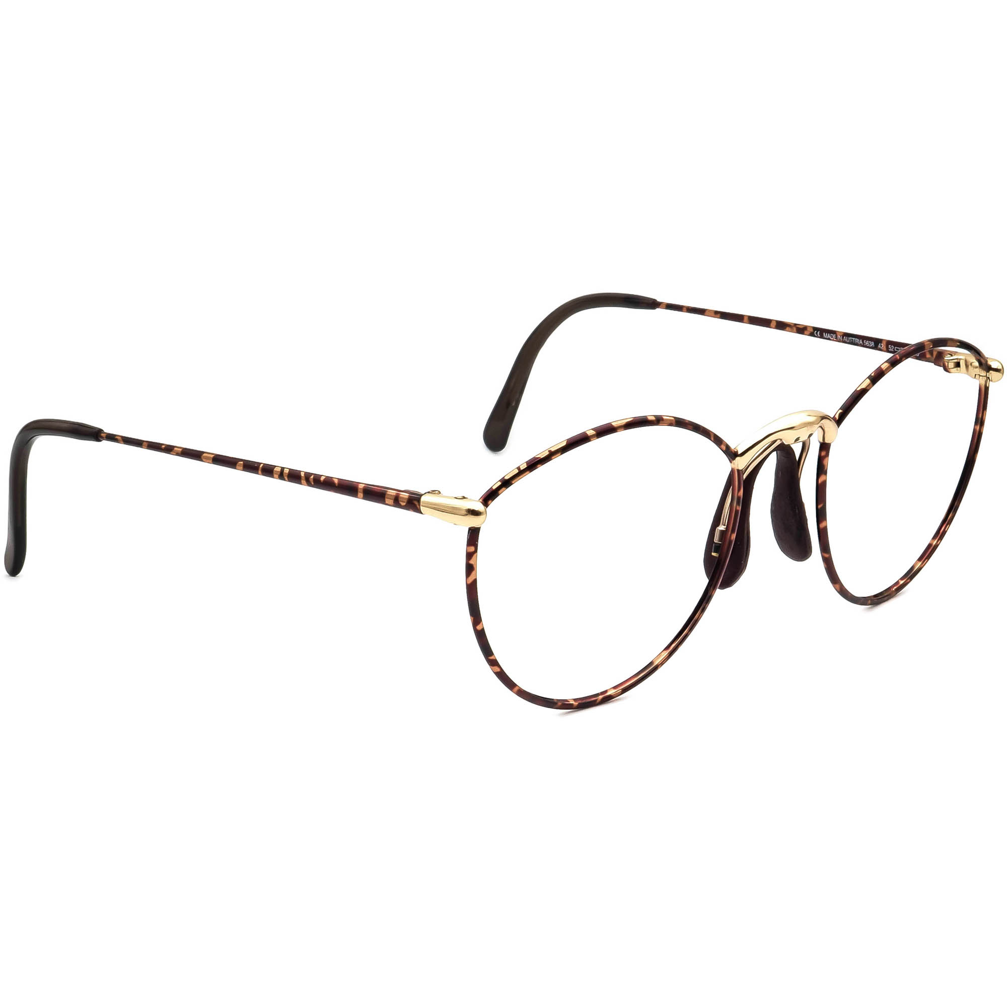 Porsche Design Sunglasses 5638 42 Tortoise&Gold Round Metal Austria 52 ...