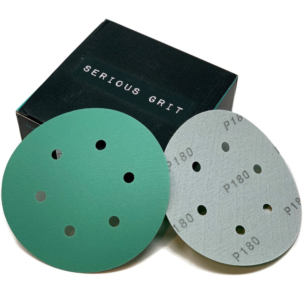 6-Inch 6-Hole Sanding Discs - Heavy-Duty Hook & Loop Film Discs | eBay
