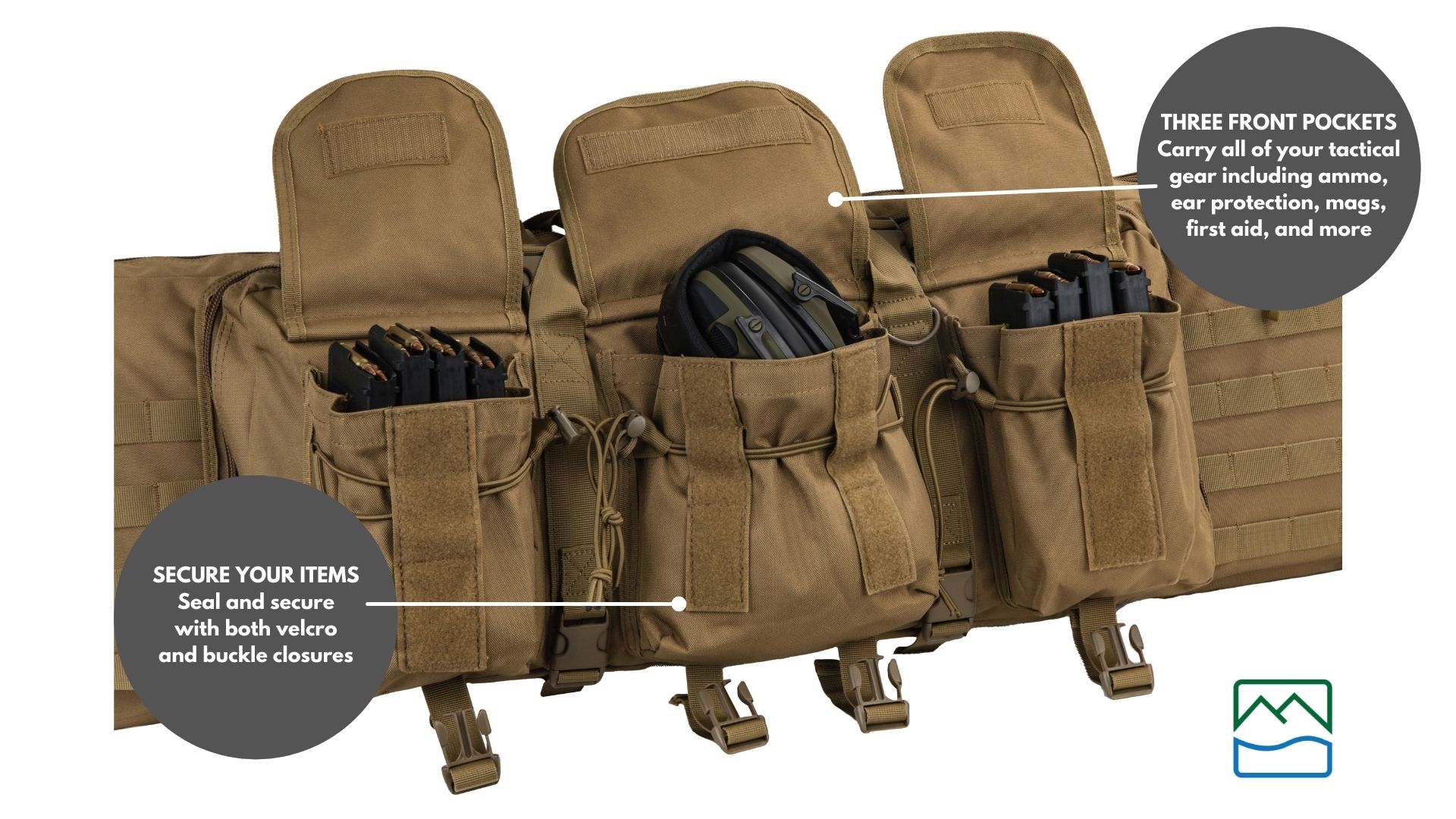 TLO Outdoors Tactical Double Rifle Gun Case - Soft Range Bag w ...
