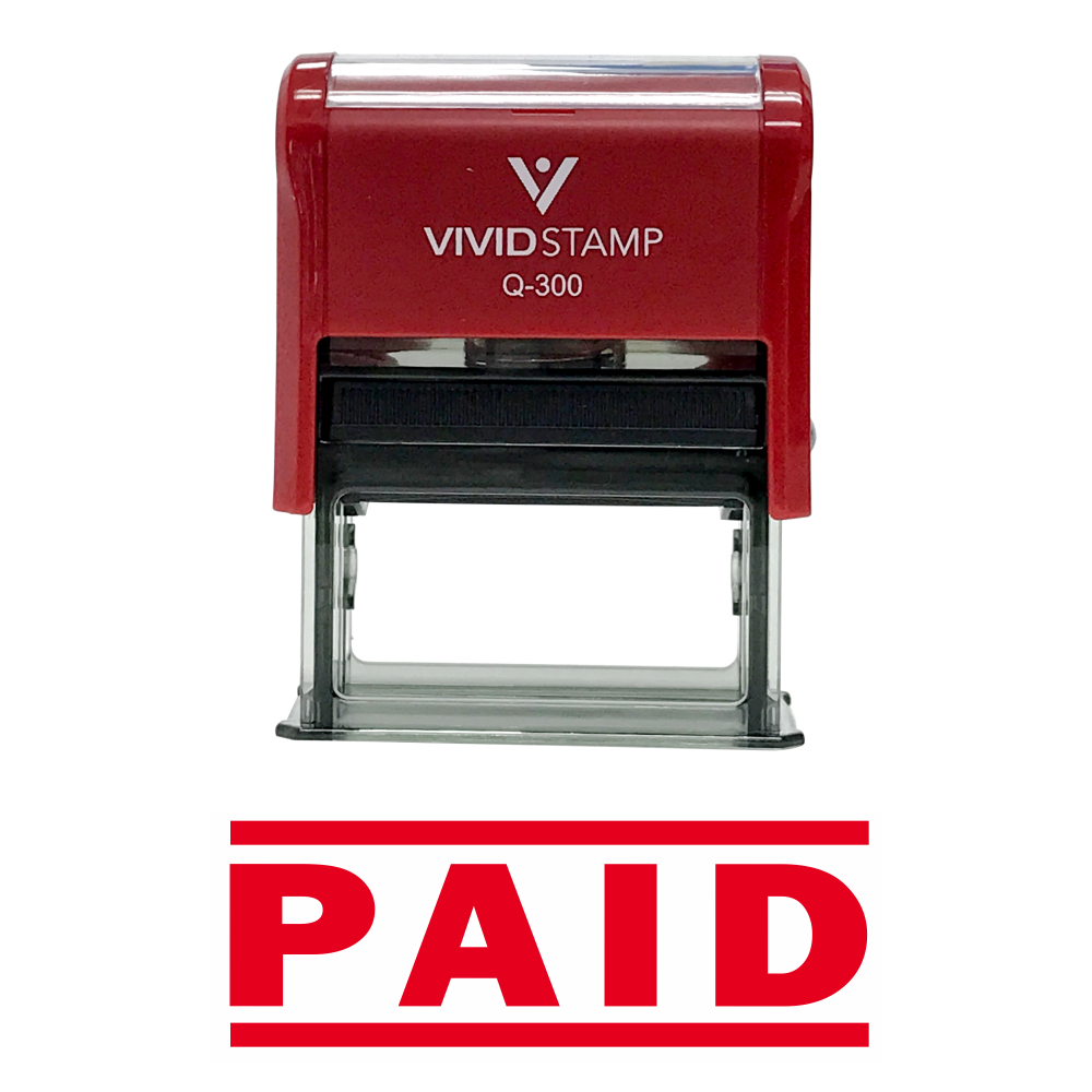 Pagato TIMBRO Auto Inchiostrazione EBay
