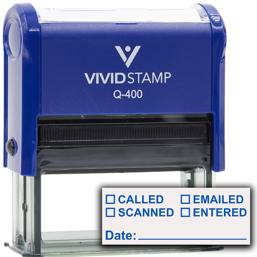 [] Called [] Scanned [] Emailed With Date Line Self-Inking Office ...