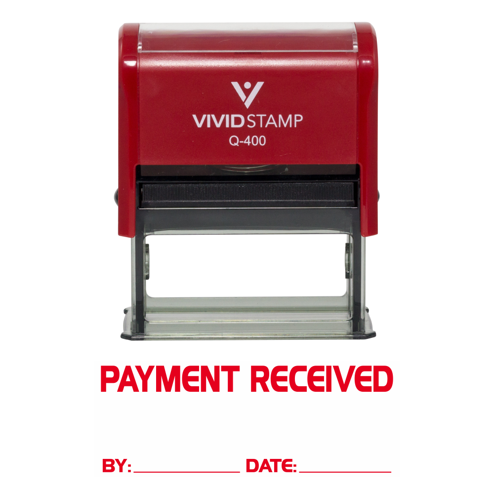 Payment Received By Date Self Inking Rubber Stamp | eBay