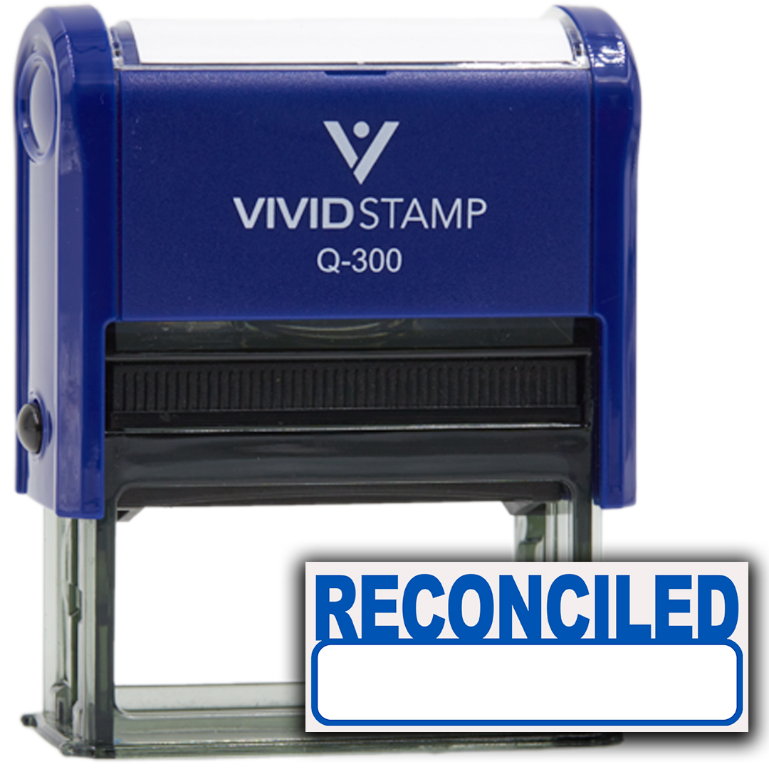 Basic Reconciled Self Inking Rubber Stamp | eBay