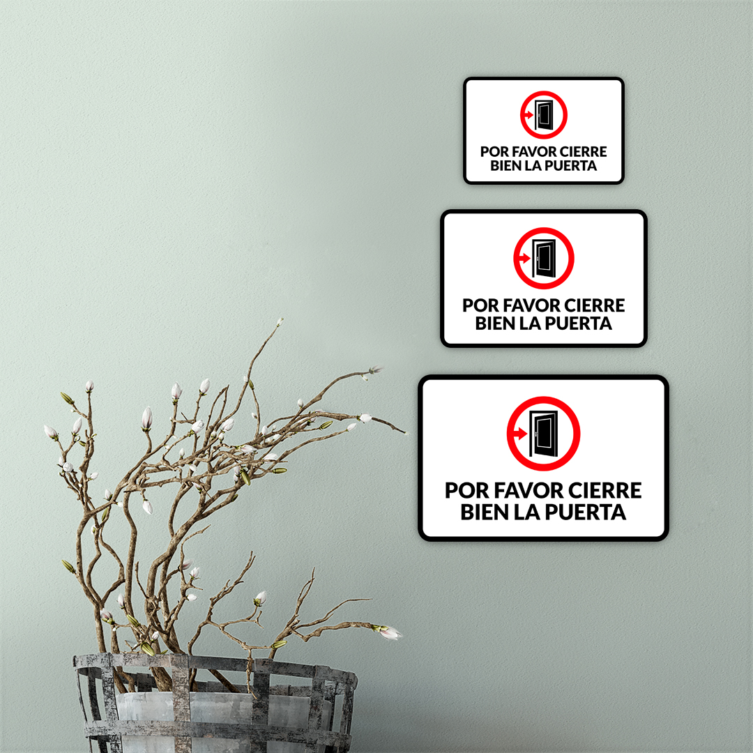 Classic Framed Plus Por Favor Cierre Bien la Puerta Door or Wall Sign ...
