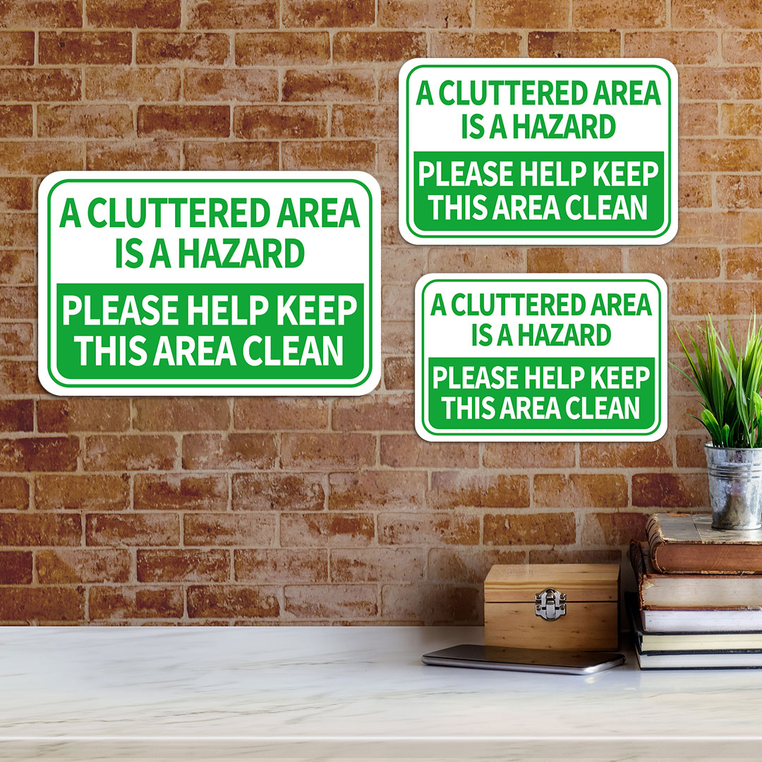 Classic Framed Plus A Cluttered Area Is A Hazard Please Help Keep This ...