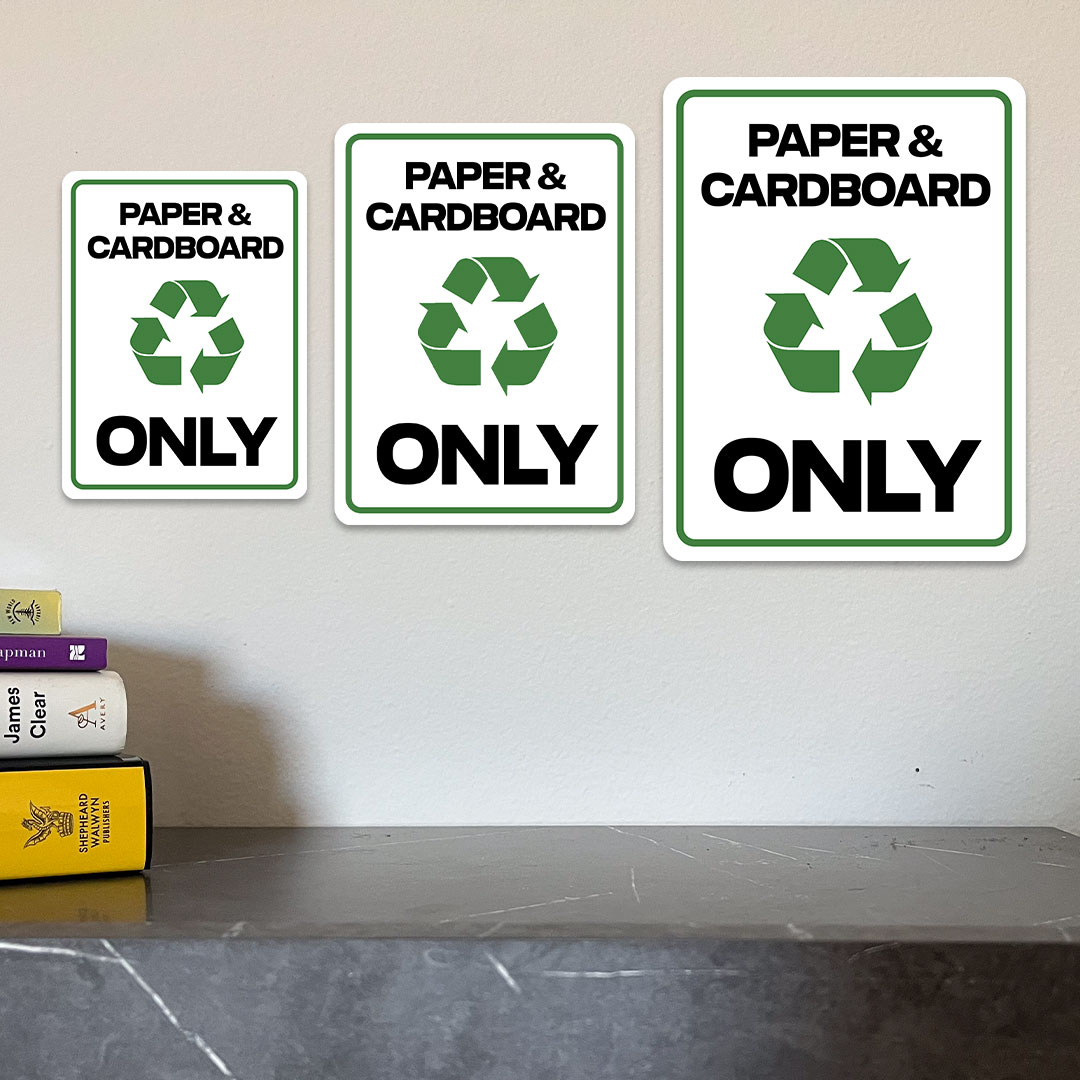 Portrait Round Plus Paper & Cardboard Only Wall or Door Sign | eBay