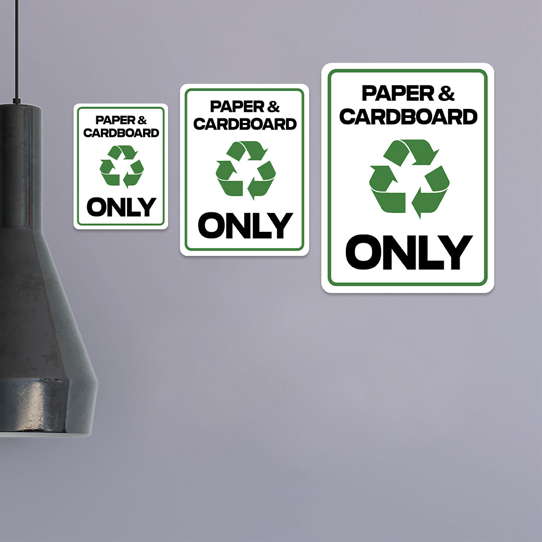 Portrait Round Plus Paper & Cardboard Only Wall or Door Sign | eBay