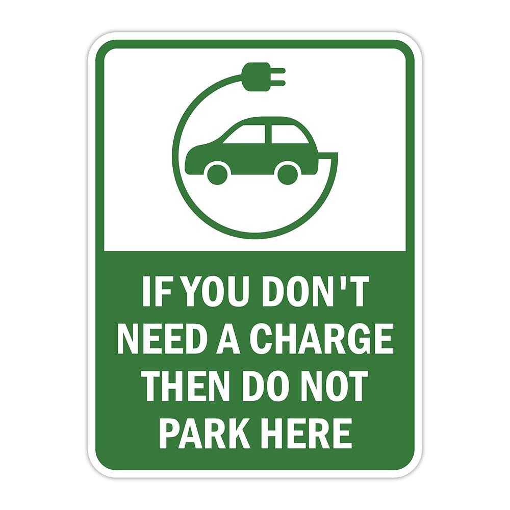 Portrait Round Plus If You Don't Need a Charge Then DO NOT Park Here ...