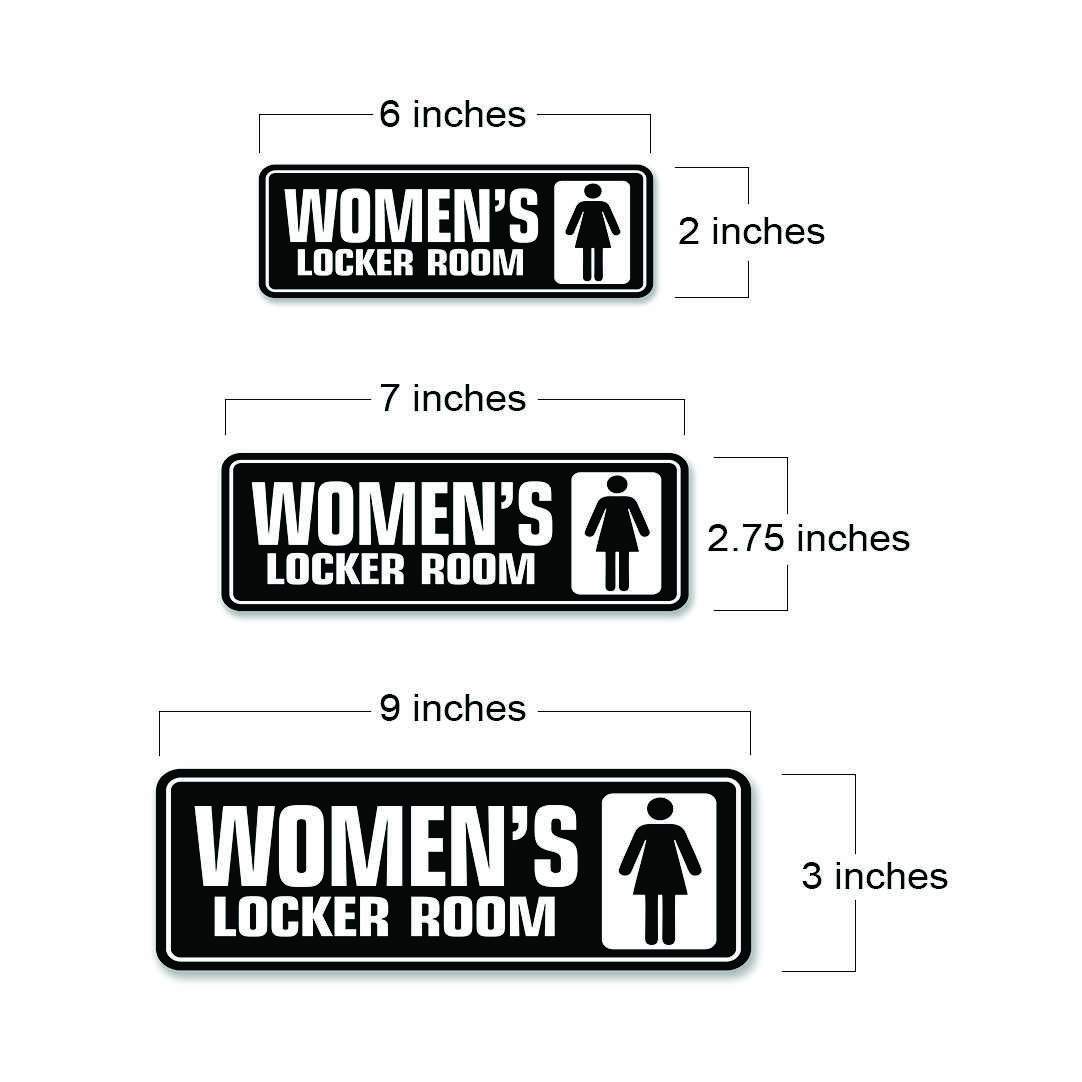 Standard Plus Women's Locker Room Wall or Door Sign | Office Public ...