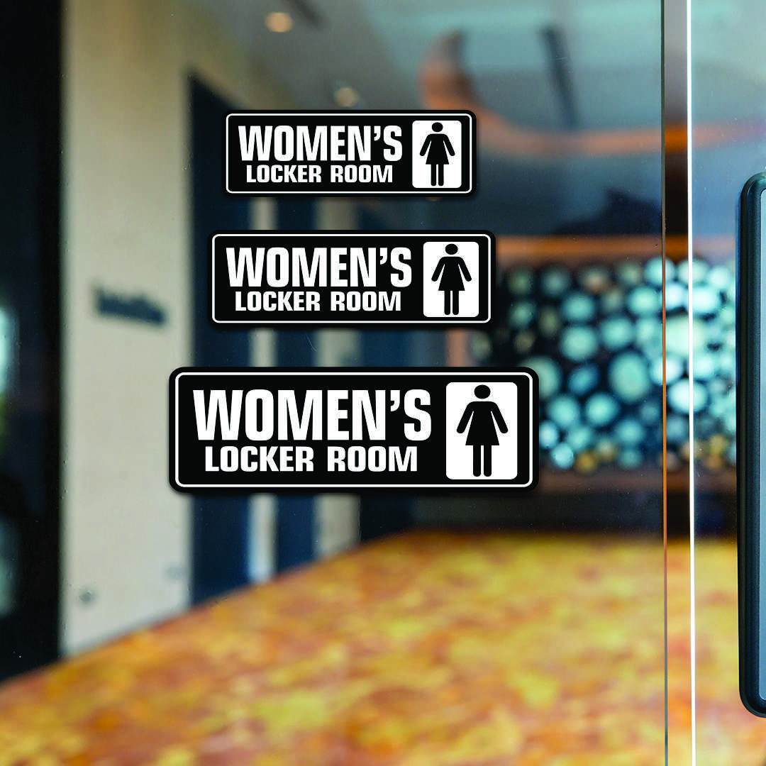 Standard Plus Women's Locker Room Wall or Door Sign | Office Public ...
