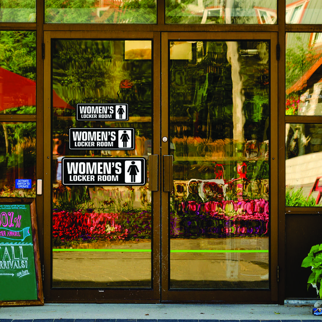 Standard Plus Women's Locker Room Wall or Door Sign | Office Public ...