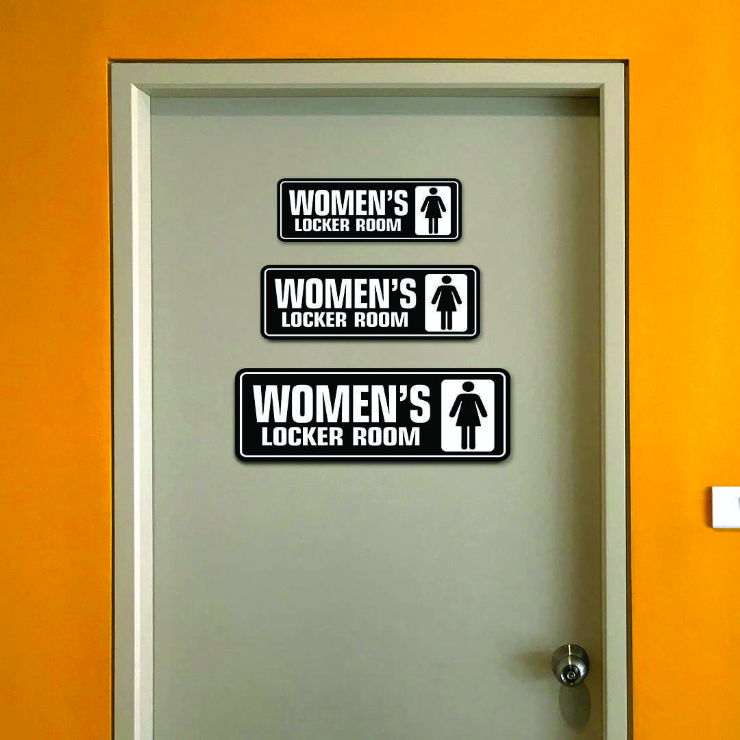 Standard Plus Women's Locker Room Wall or Door Sign | Office Public ...