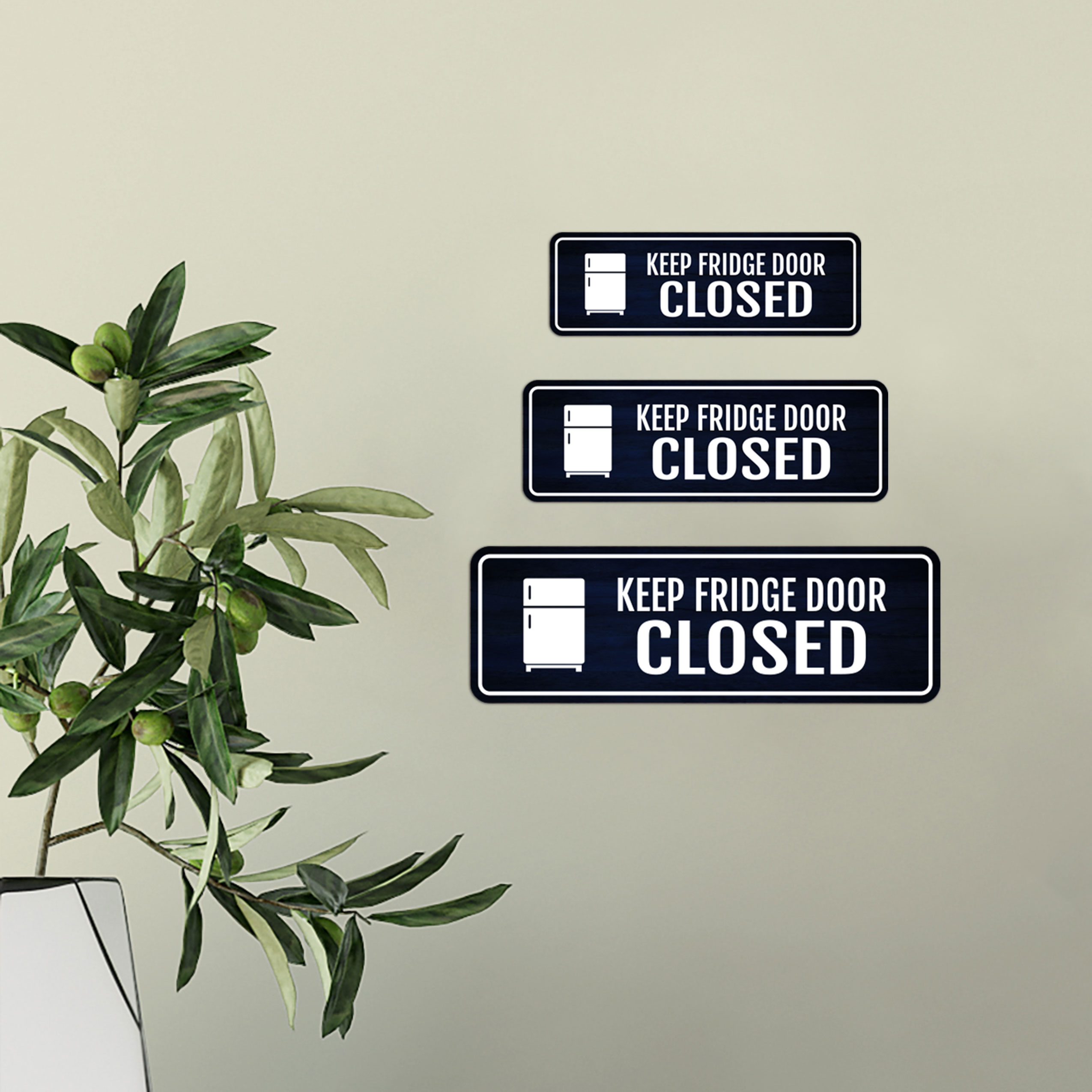 Standard Plus Keep Fridge Door Closed Wall or Door Sign | Home Decor | eBay