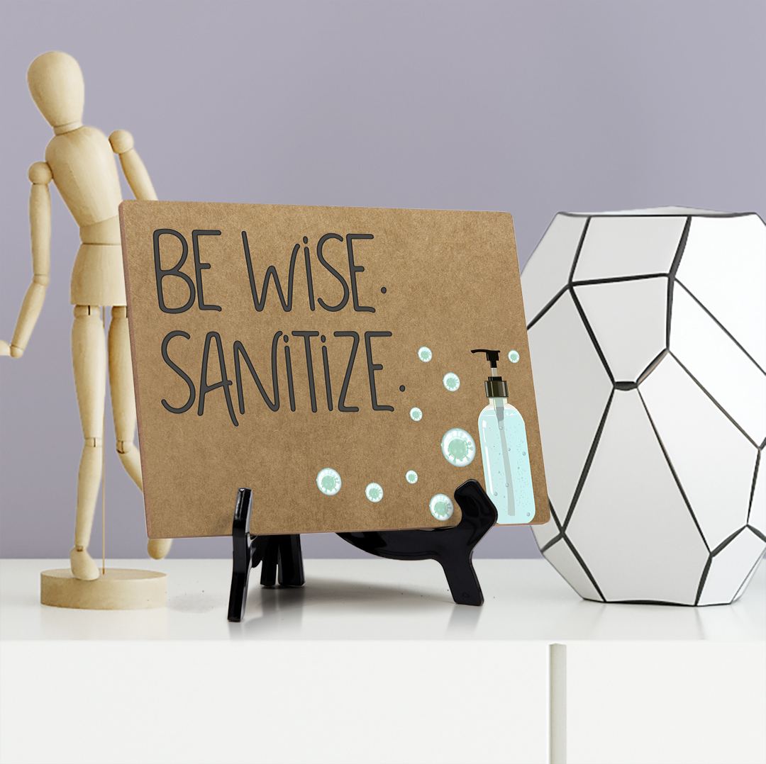Be Wise Sanitize, Hygiene Sign, 6" x 8" | eBay