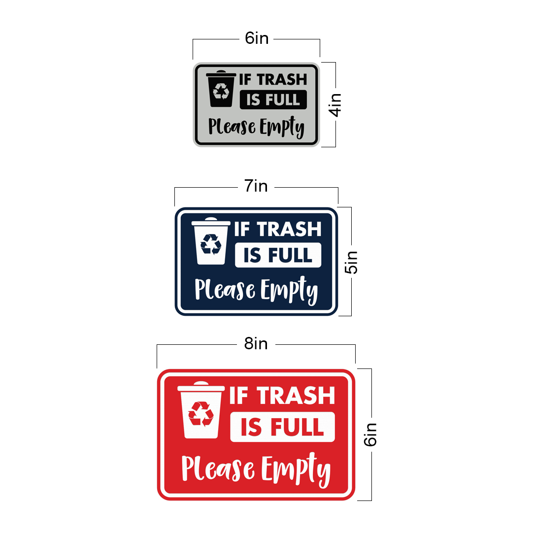 Classic Framed If Trash is Full Please Empty Wall or Door Sign | eBay