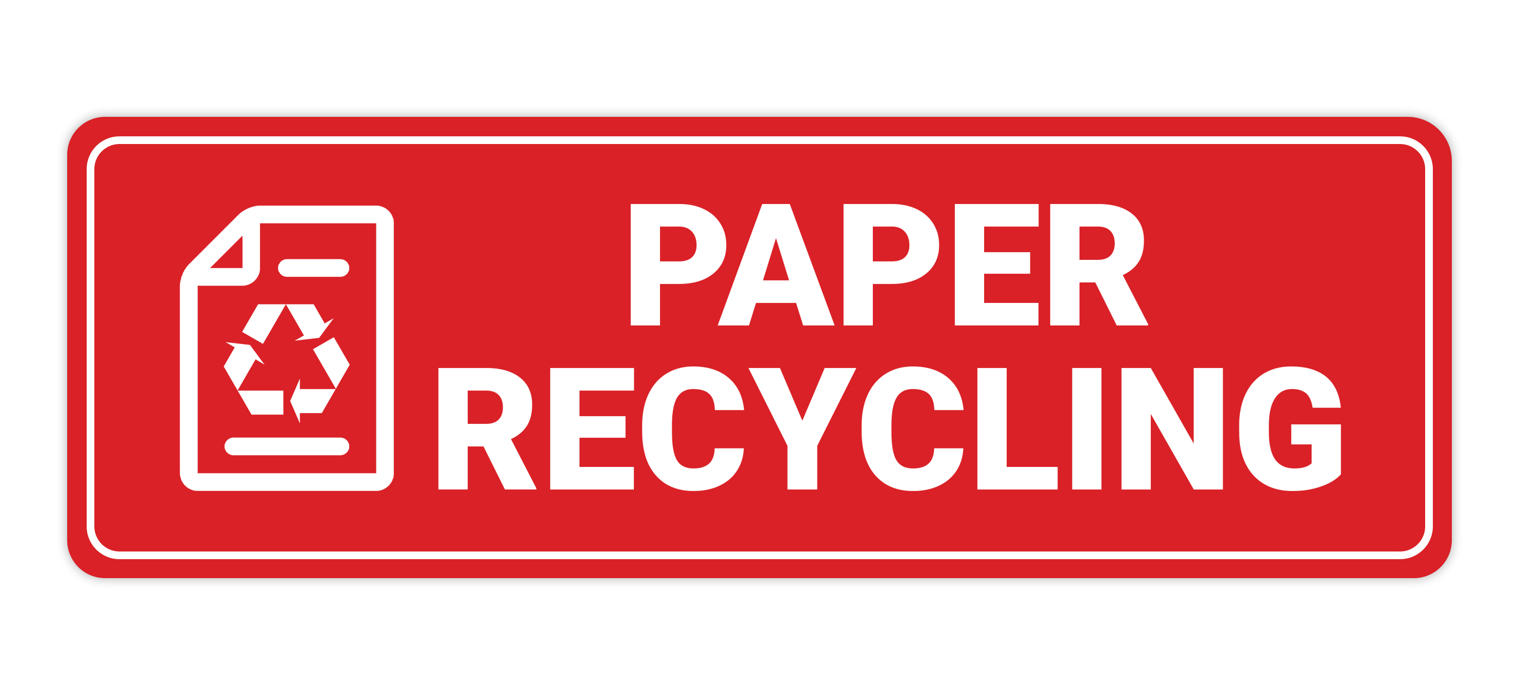 Paper Recycling Sign
