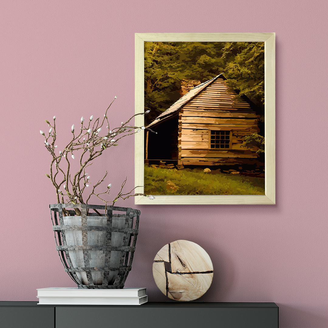 Secluded Country Cabin, Framed Print Sign Easy Installation ...