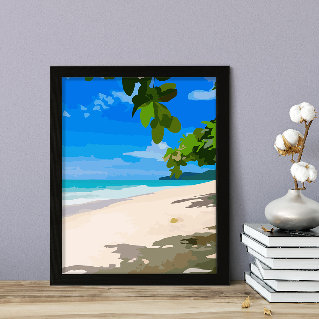 Tranquil Tropical Peace, Framed Print Sign | Holidays By The Sea ...