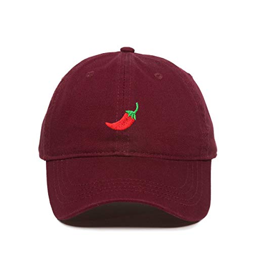 Red Chilli Pepper Baseball Cap Embroidered Cotton Adjustable Dad Hat | eBay
