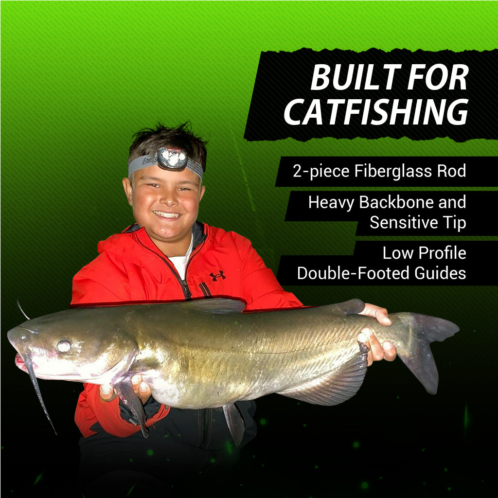 Trophy Catfishing Rod: Casting, Spinning. 7 ft, 6in, Medium-Heavy, EVA ...