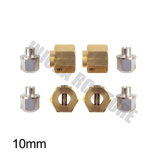 INJORA 4PCS 12mm Heavy Brass Wheel Hex Hub Extenders for Traxxas TRX4 TRX6 | eBay