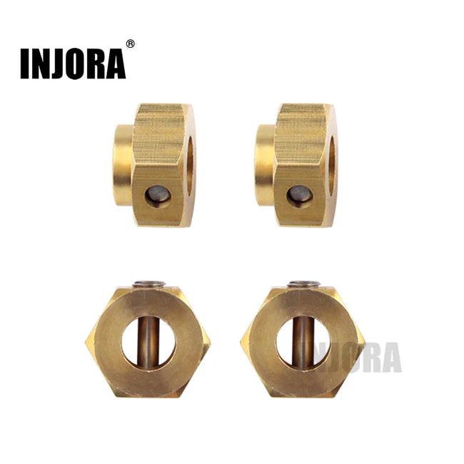 INJORA 4PCS 12mm Heavy Brass Wheel Hex Hub Extenders for Traxxas TRX4 TRX6 | eBay