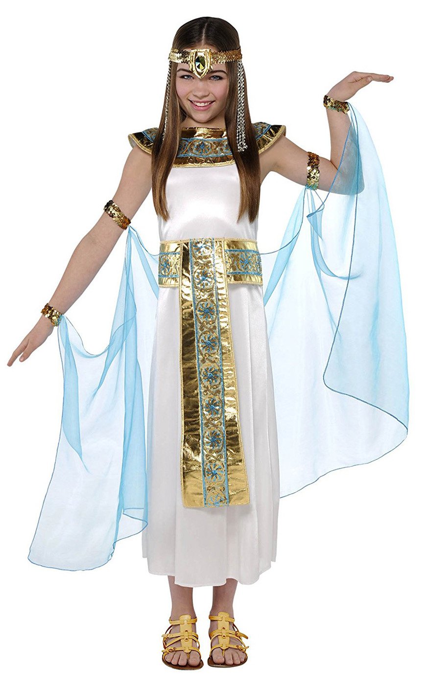 Cleopatra Egyptian Queen Nile Goddess Fancy Dress Up Halloween Child ...