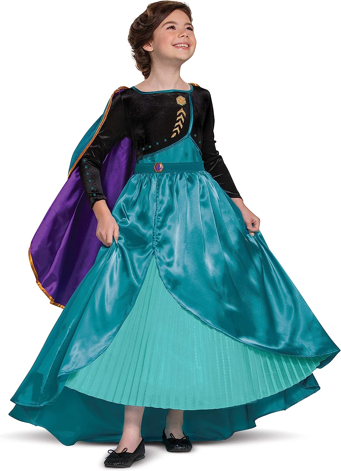 Anna Queen Prestige Disney Frozen II Fancy Dress Up Halloween Child ...