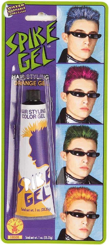 Neon Spike Hair Gel Makeup Punk Rave 80's Halloween Costume Accessory 4 ...