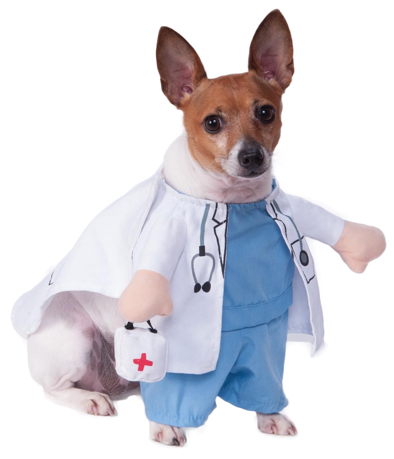 Walking Vet Doctor Veterinarian Fancy Dress Up Halloween Dog Cat Pet ...