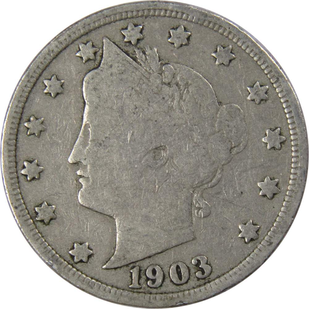 1903 Liberty Head V Nickel 5 Cent Piece G Good 5c US Coin Collectible 1903-liberty-head-v-nickel-5-cent-piece-g-good-5c-us-coin-collectible