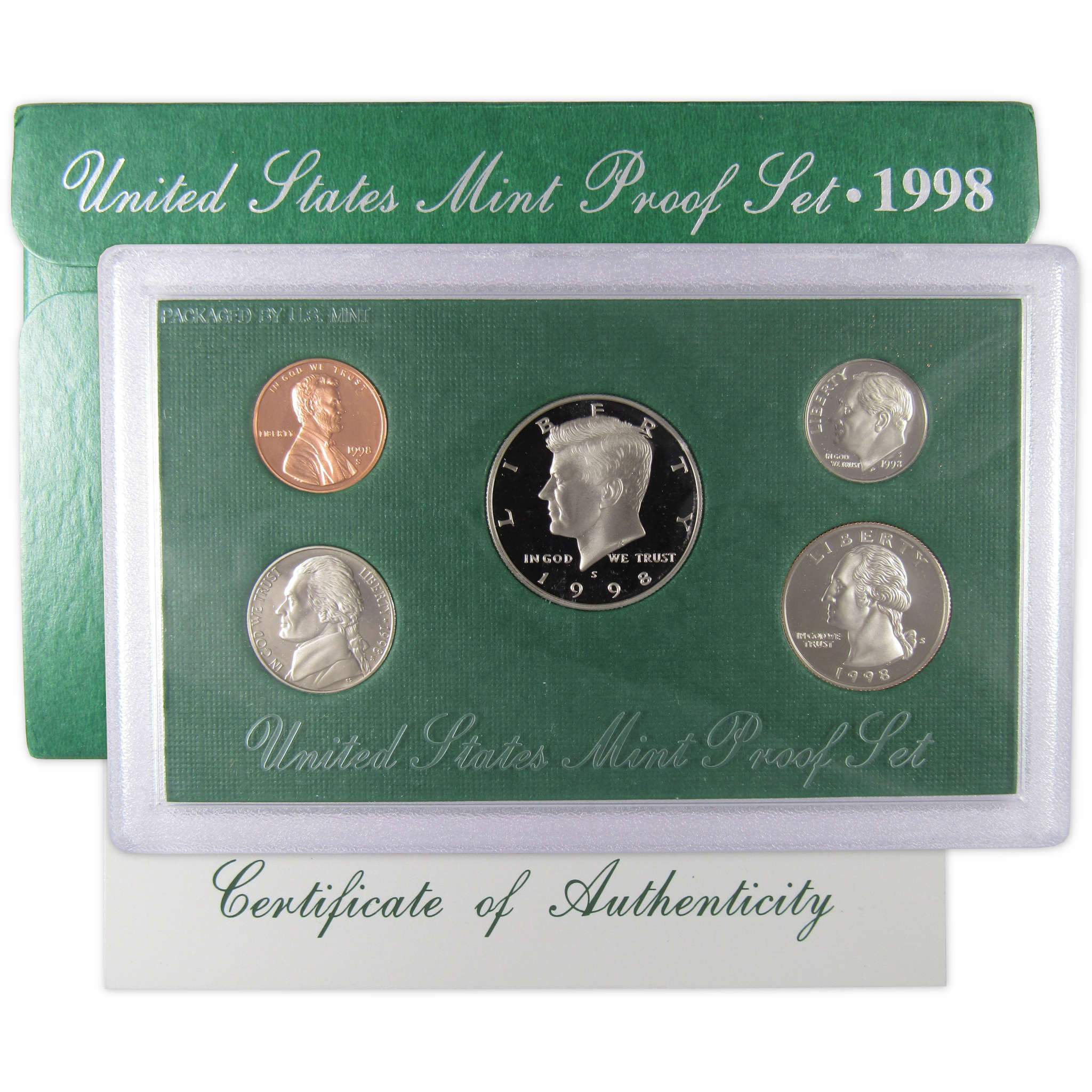 1998 S Proof Set U.S. Mint Original Government Packaging OGP ...