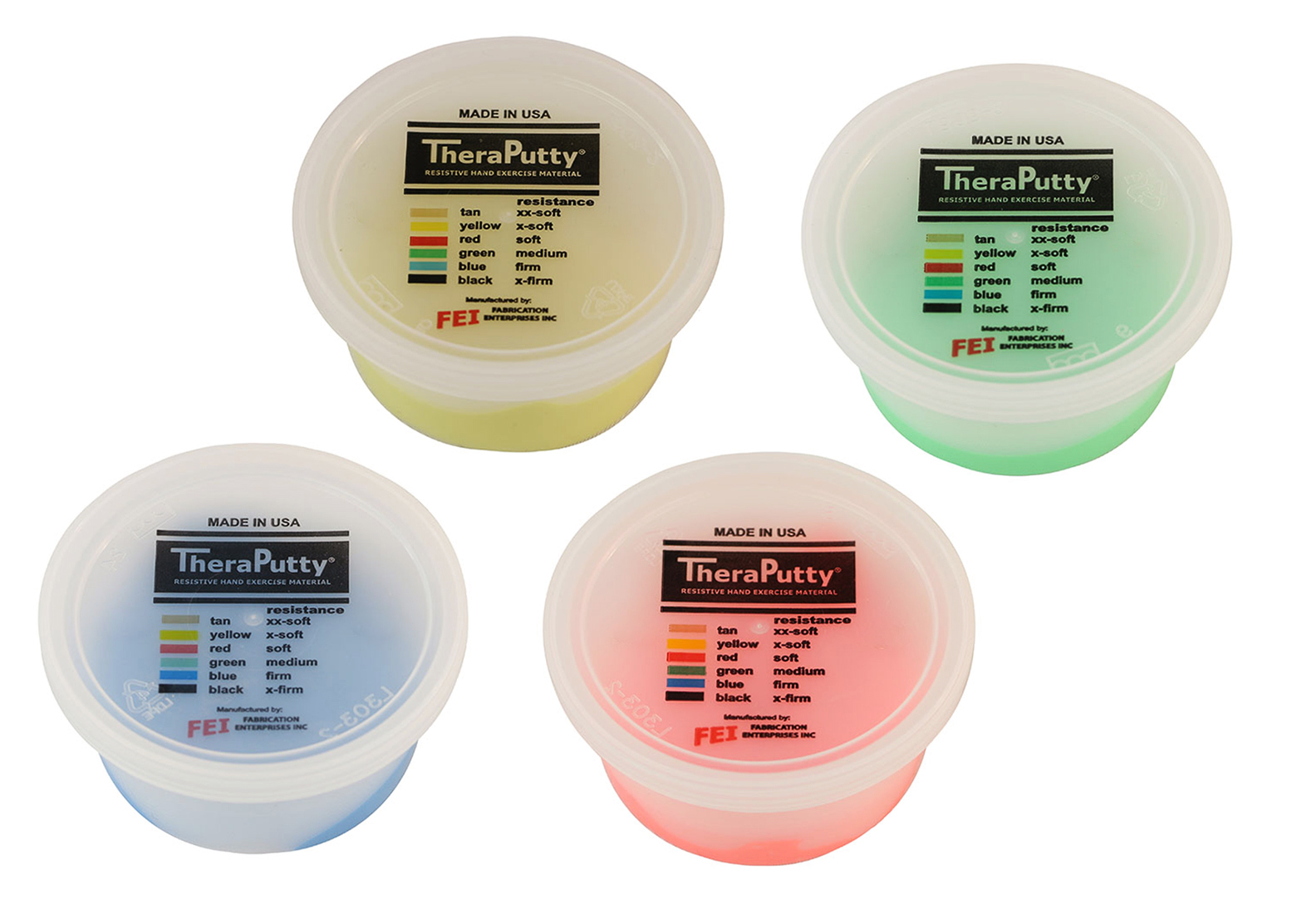 TheraPutty Plus Exercise Putty 3oz 4 Colors Set for Hand Exercise, Therapy | eBay